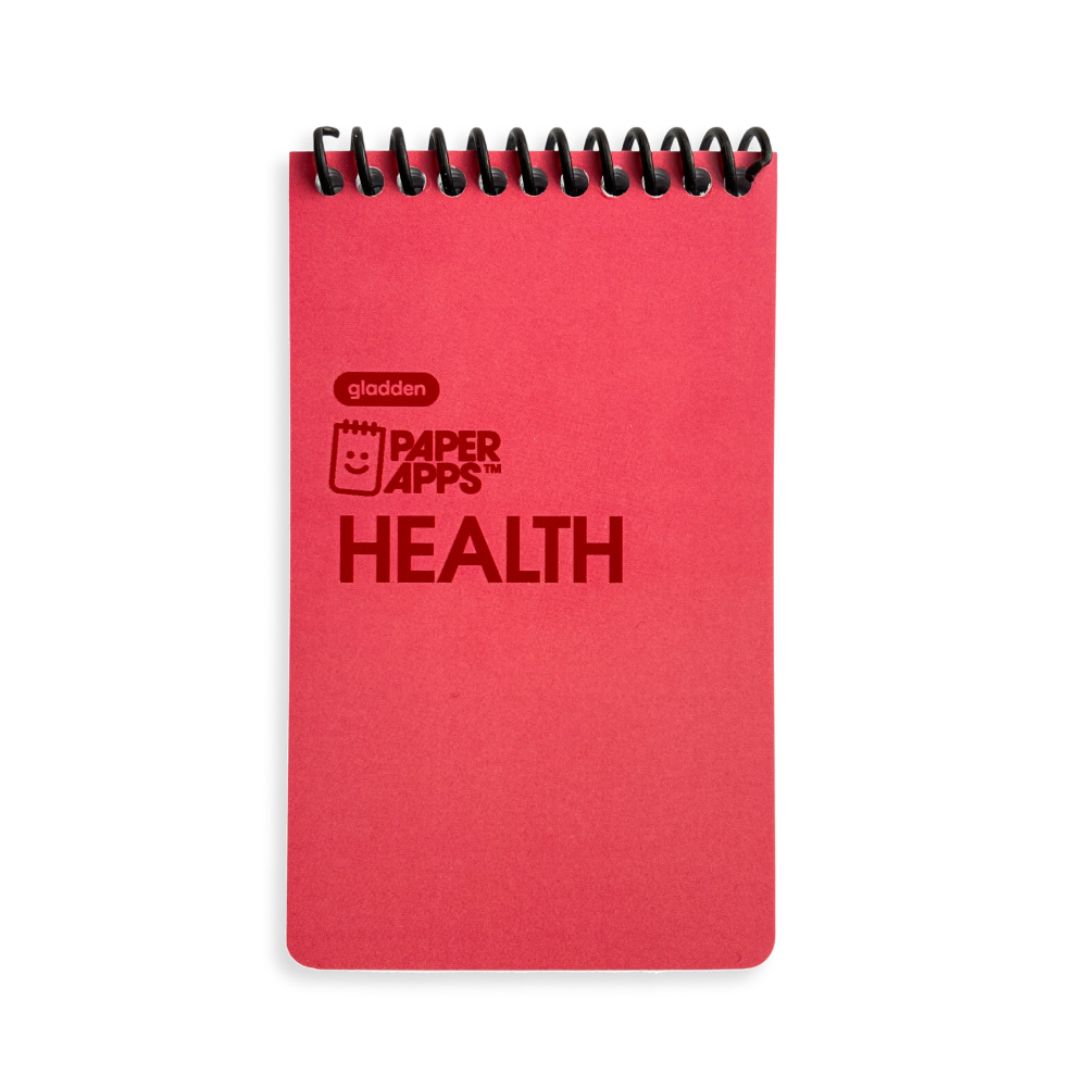 Paper Apps™ HEALTH Notebook – Gladden Design